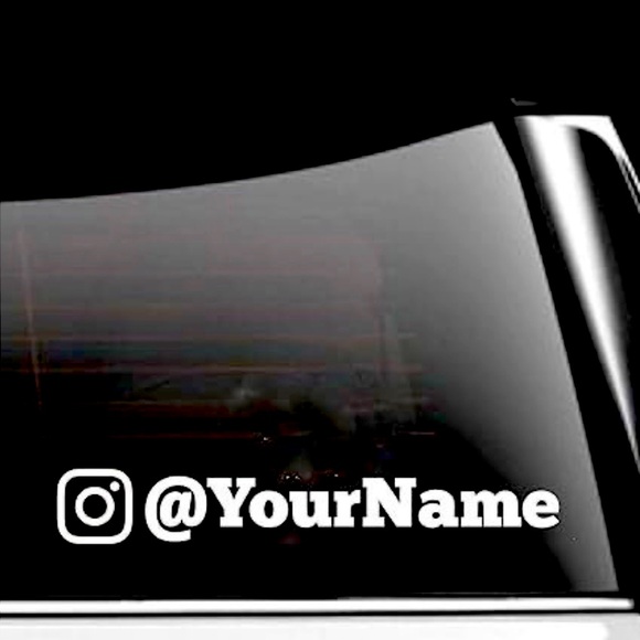 Wall Decor | Instagram Logo With Handle Window Decal | Poshmark